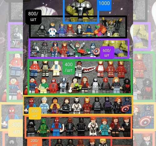 Lego marvel минифигурки