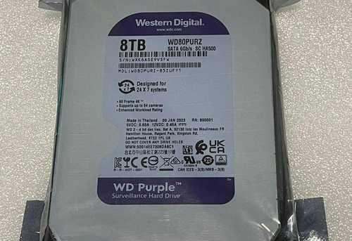 Жесткий диск western digital purple 8 tb