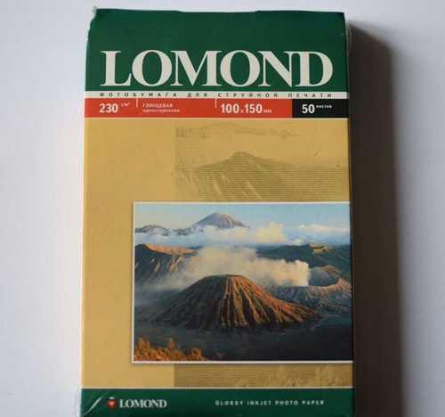 Фотобумага Lomond 100x150 230g/m2 глянцевая 50лист