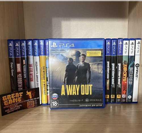 Игры PS4: A Way Out (Редкий диск)