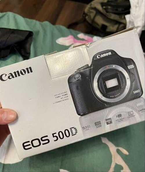 Коробка и документы от фотоаппарата canon eos500d