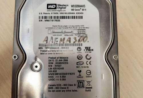 Жесткий диск HDD 320 гб western digital