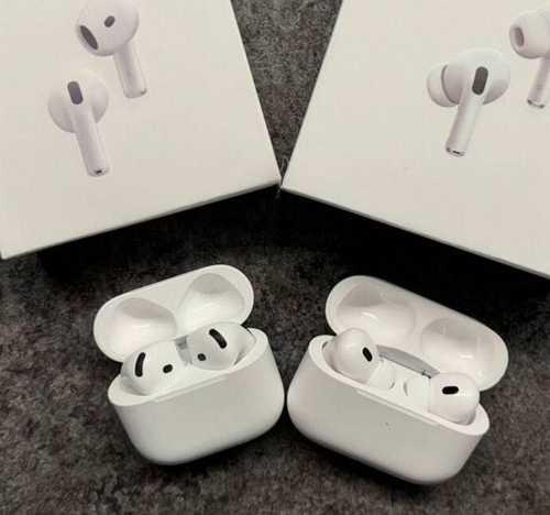 Наушники Airpods 4/Pro2 чистый звук 2025 года