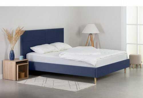 Кровать Майтон 160 Velvet Navy Blue