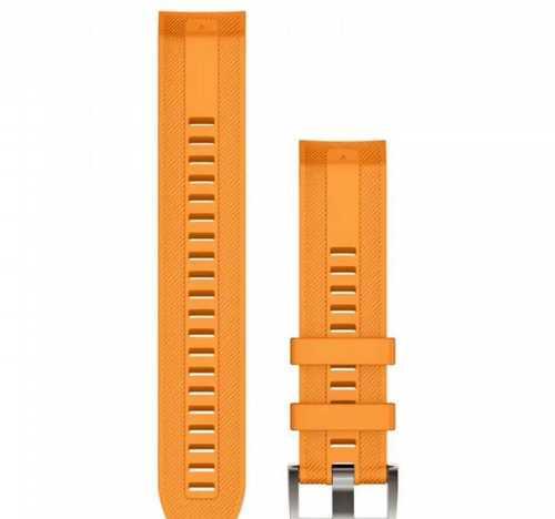 QuickFit 22 Watch Straps Spark Orange Silicone Str