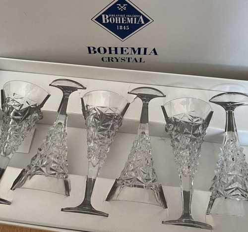 Набор бокалов для шампанского Bohemia Crystal