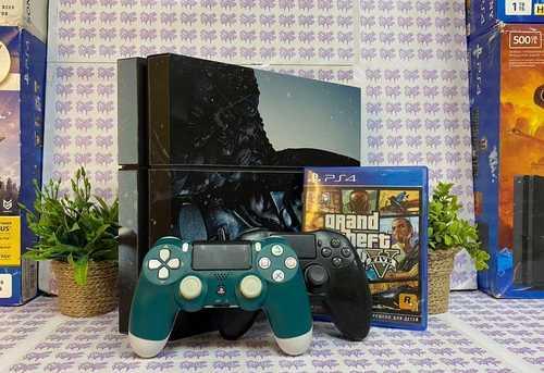 Sony PS4 + 60 Игр + GTA 5 + 2 Джойстика