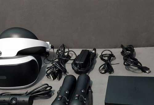 PS VR 1 + Move + камера + переходник + док станция
