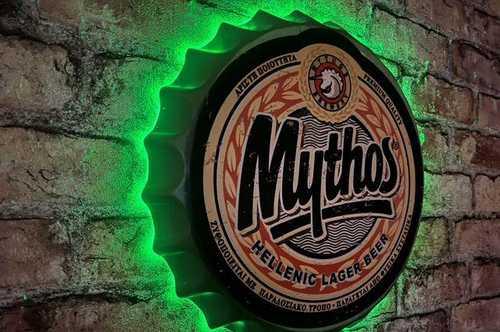Сувенирная пивная крышка Mythos Beer