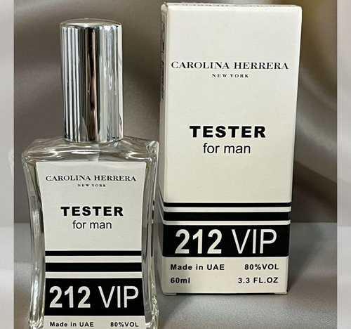 Тестер ОАЭ Carolina Herrera 212 vip for men60 ml