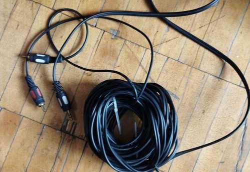 Аудио-кабель AUX mini jack / AUX - тюльпаны