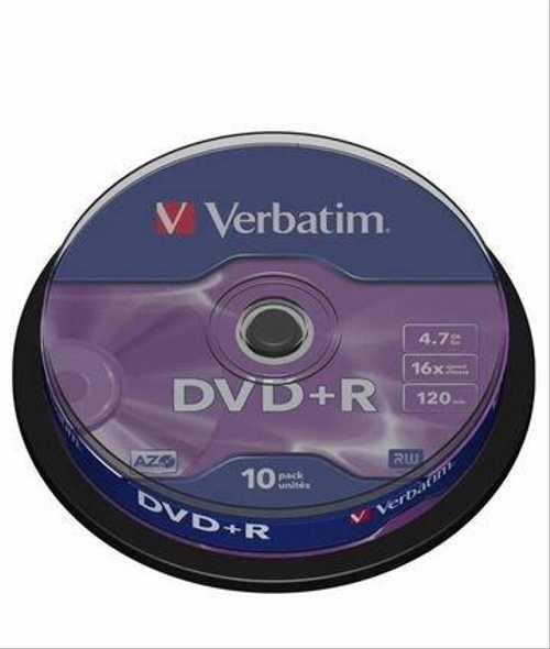 Диск DVD-R Verbatim, болванка чистая для записи