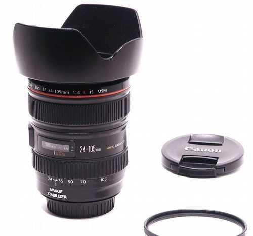 Объектив Canon EF 24-105 f/4 L IS USM  фильтр