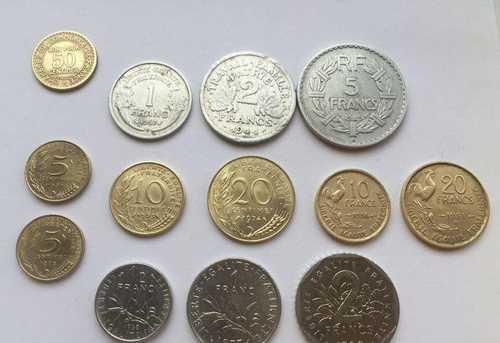 Монеты Франция 1926-1980