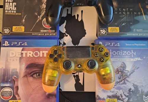 Sony playstation 4 PS4 pro DS edition + 4 игры