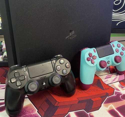 Sony playstation 4 slim 1tb 2 геймпада