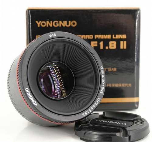 YongNuo YN 50mm f/1.8 II Canon как новая, гарантия