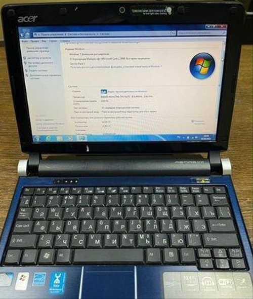 Ноутбук Acer Aspire One KAV60 Intel Atom N270