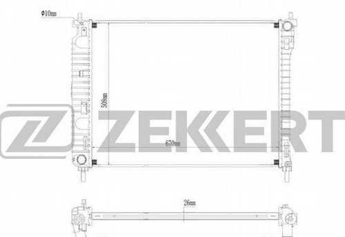 Радиатор охлаждения двигателя Chevrolet Captiva (C