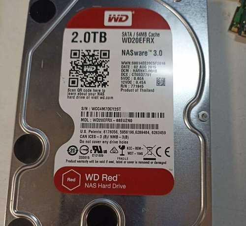 Жесткий диск 2тб WD RED WD20efrx