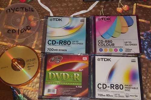 Чистые диски на компьютер (новые, болванки)