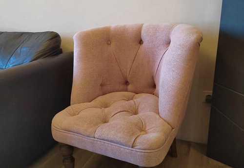 Кресло 75х70х83 см, износостойкий велюр, розовый