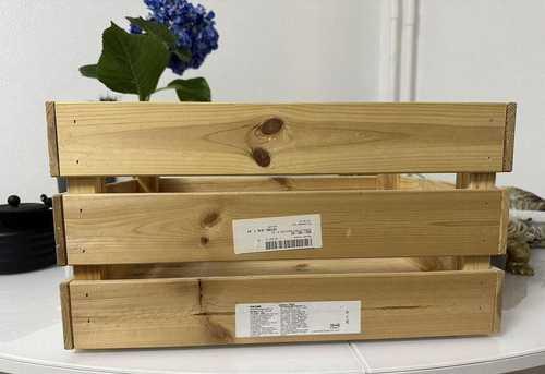 Деревянный ящик IKEA knagglig