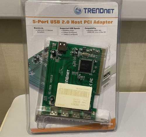 Trendnet адаптер PCI usb