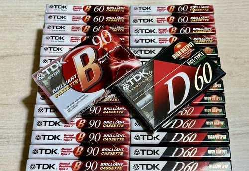 Аудиокассеты TDK B 90, TDK B 60, TDK D 60