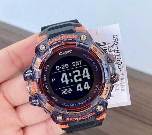 Новые часы casio G-Shock пульсометр GBD-H1000-1A4