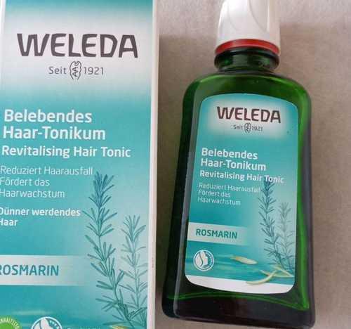 Пустая бутылка от тоника weleda