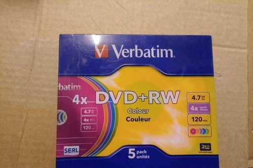 Болванки DVD RW, упаковка 5 шт