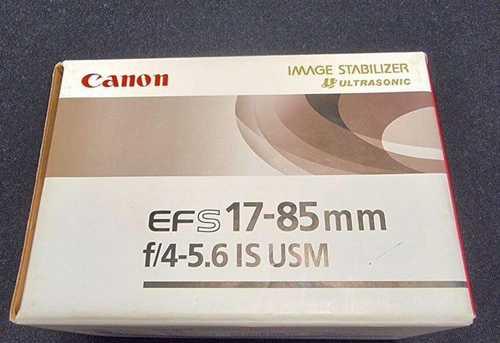 Canon EF-S 17 - 85 mm f/4-5.6 IS USM