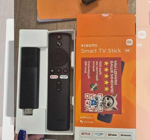 Xiaomi тв приставка Mi TV Stick 4K черный