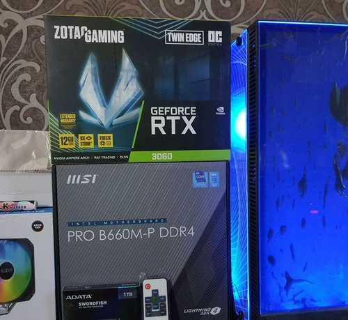 Мощный Gamemax PC Kreator на RTX3060 12GB+i5 12400