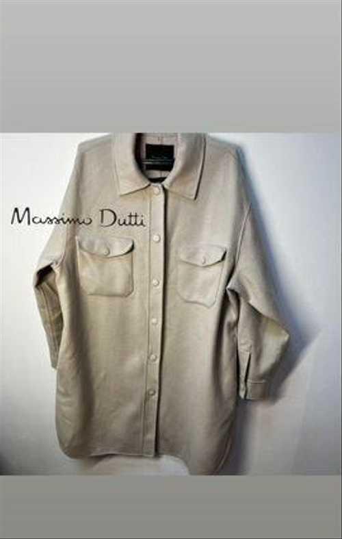 Massimo dutti пальто женское s/m шерсть зима