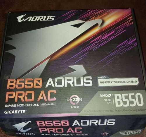 Материнская плата gigabyte B550 aorus PRO AC