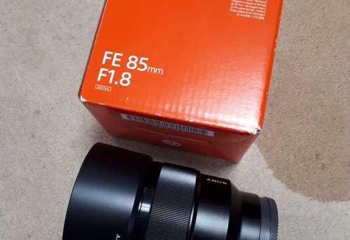 Объектив sony FE 85mm F1.8 SEL85F18