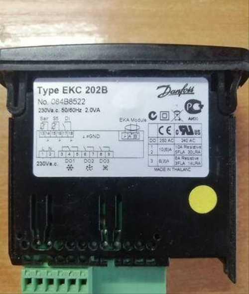 Контроллер температуры Danfoss Type EKC202B