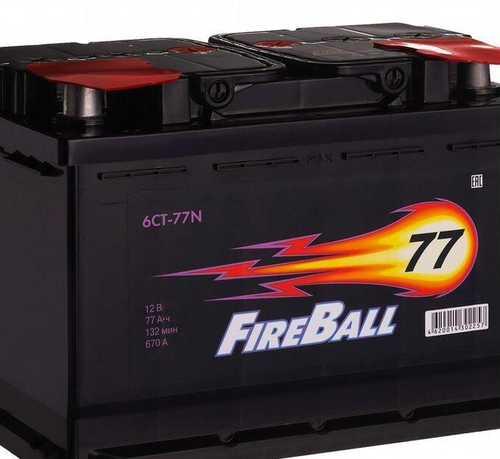 Аккумулятор автомобильный Fire ball 6ст-77 (1) N