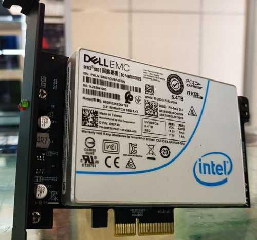 Intel PCI-E SSD P4610 6.4tb dell EMC