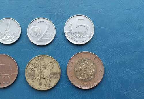 Монеты Чехии - кроны - продажа - обмен