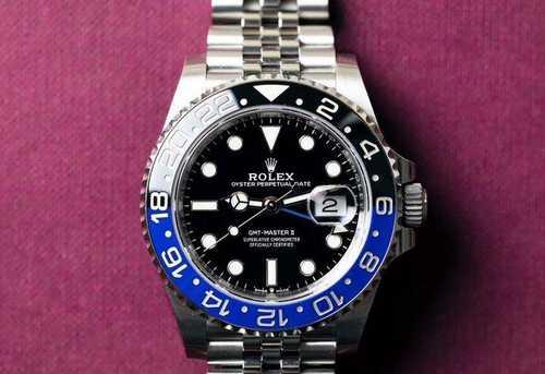 Часы мужские Rolex оригинал Gmt master batman