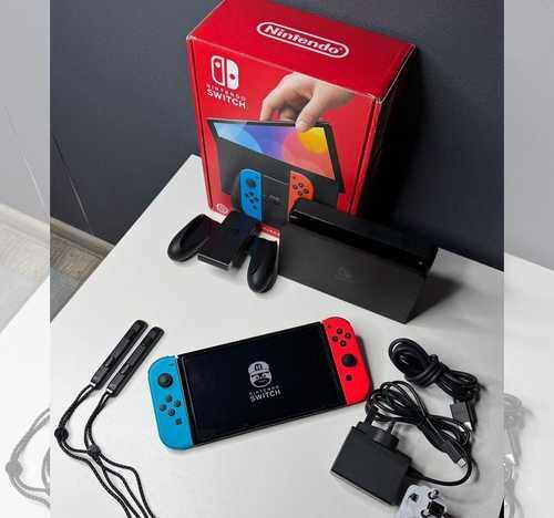 Прошитый Nintendo switch oled 256gb