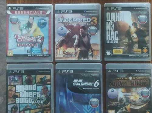 Диски на PS3 Gta5,Одни из нас, Uncharted 3
