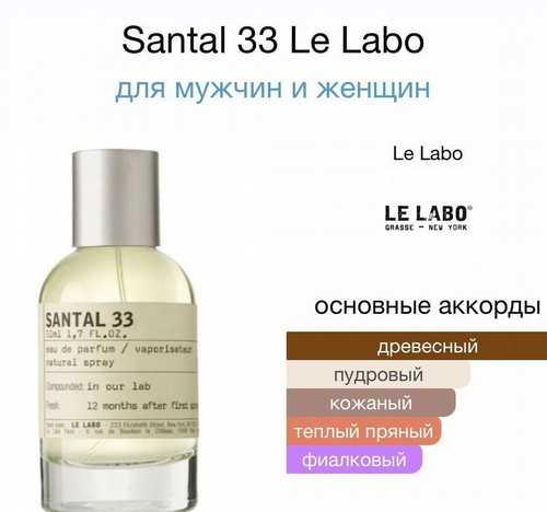 Духи женские Santal 33