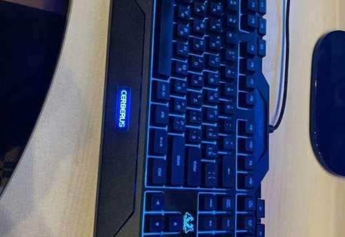 Игровая клавиатура asus Cerberus и мышь Lenovo