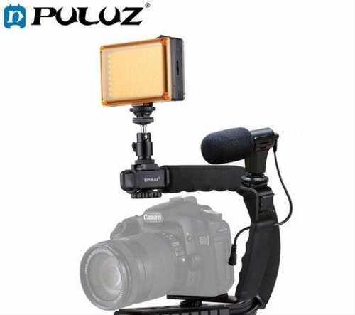 Ручной U-образный держатель для камеры puluz видео