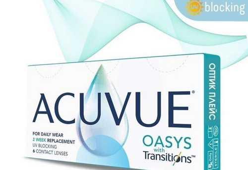 Линзы контактные acuvue oasys transitions