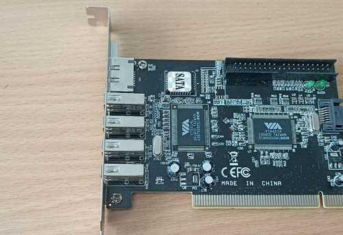 Контроллер PCI usb 2.0, e-sata, ide, SATA